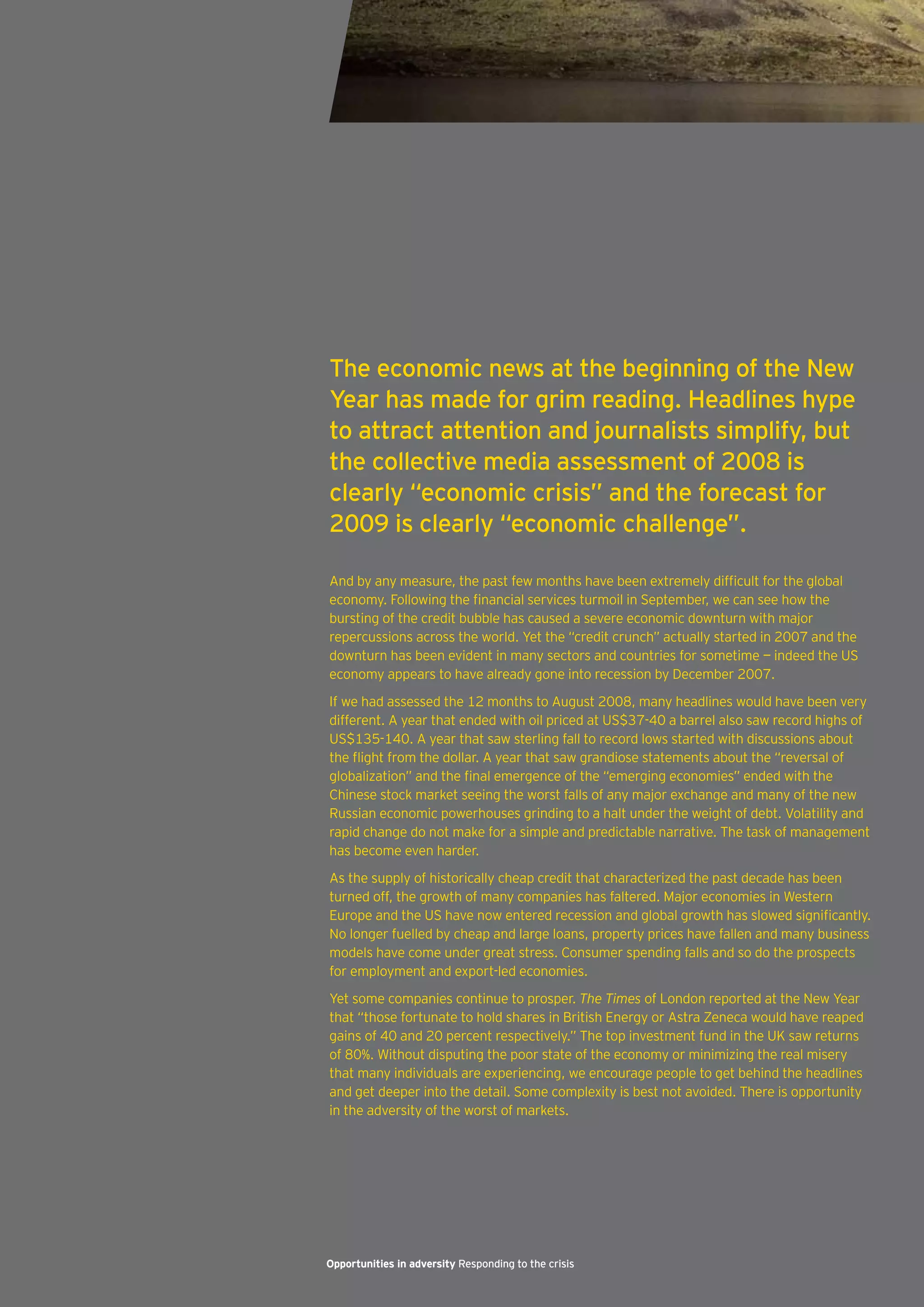 Opportunities in adversity | PDF