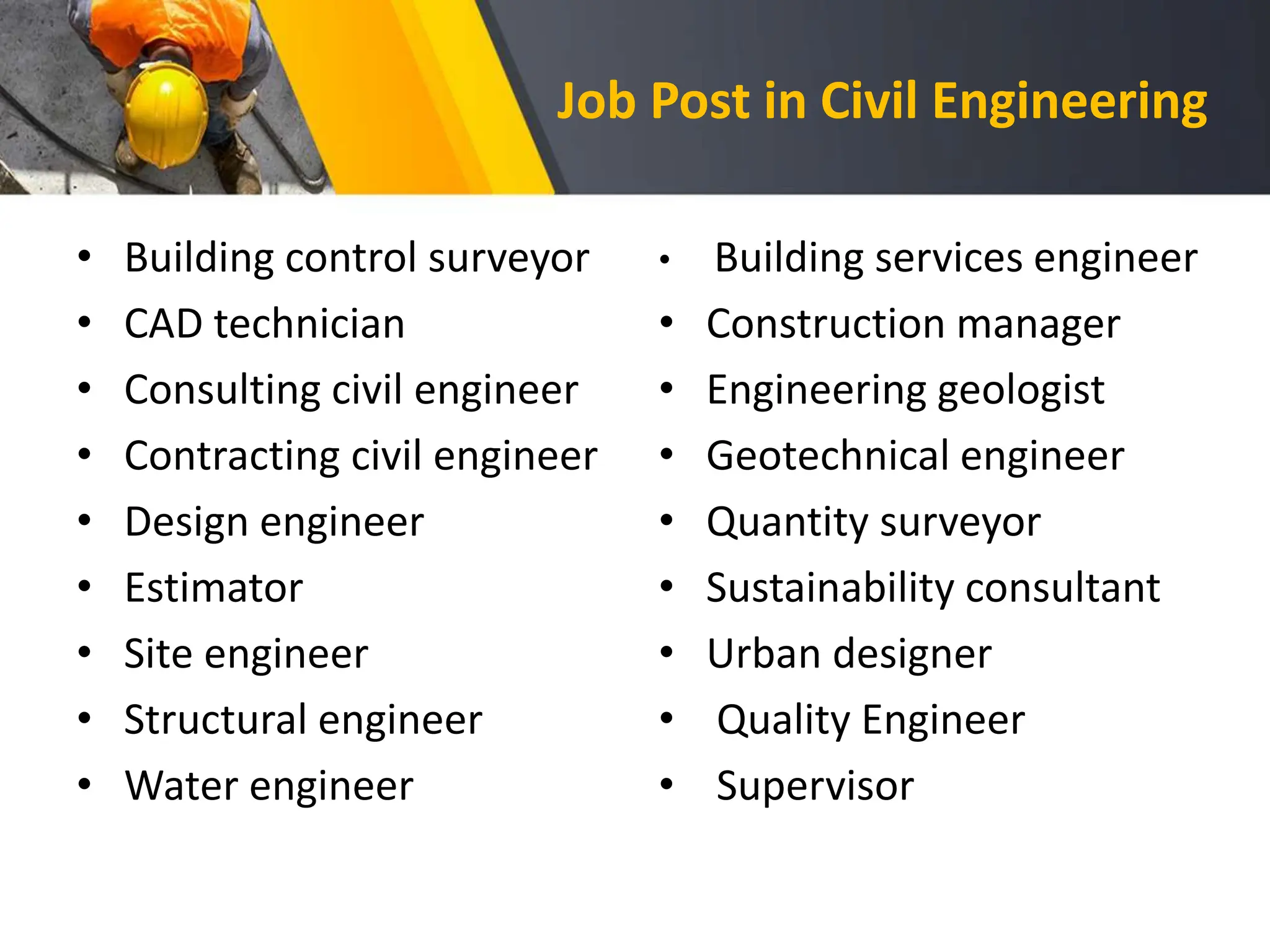 Opportunities In Civil Engineering SSC.. | PPT