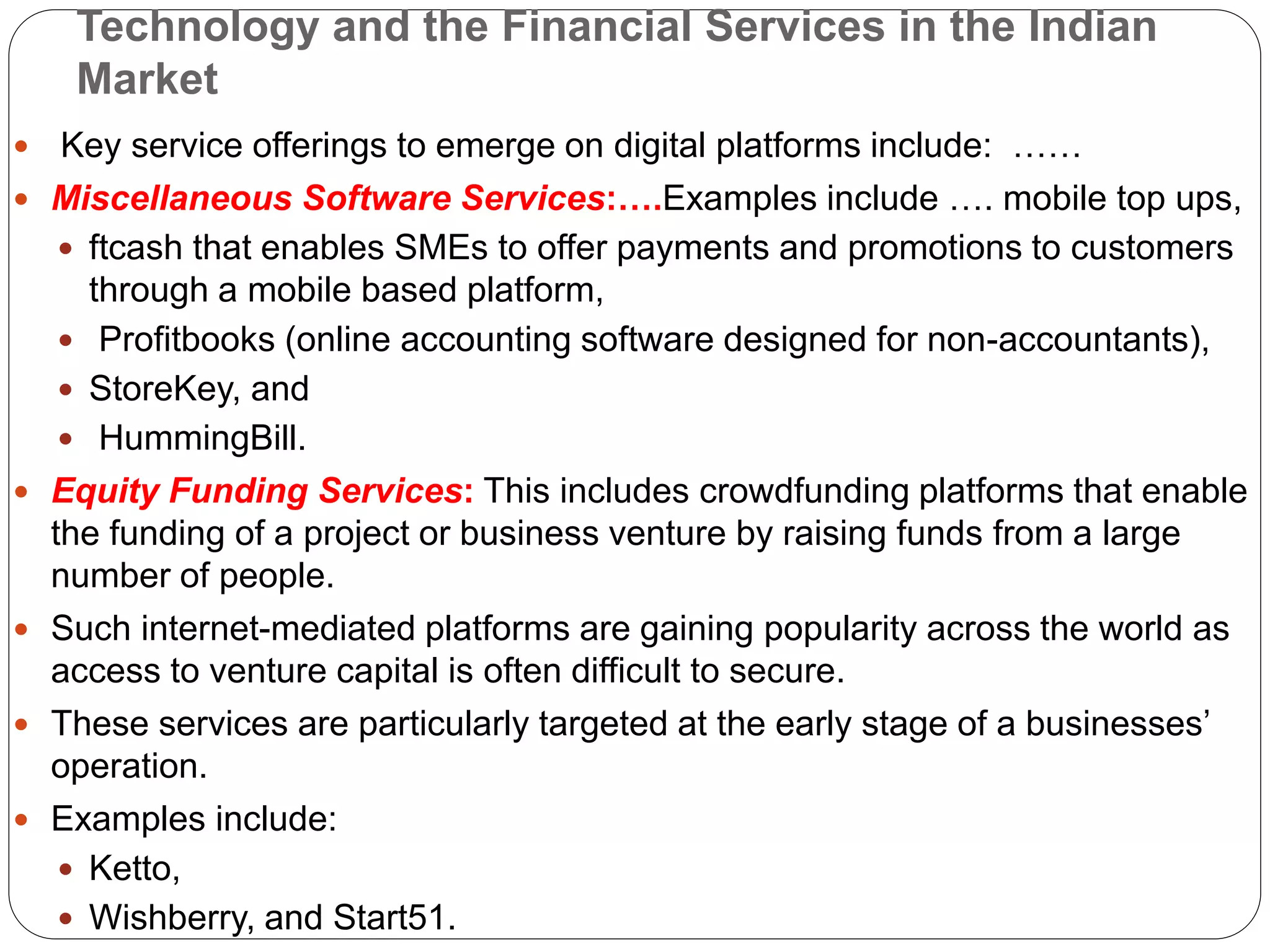 Opportunities in india’s emerging fintech sector | PPTX