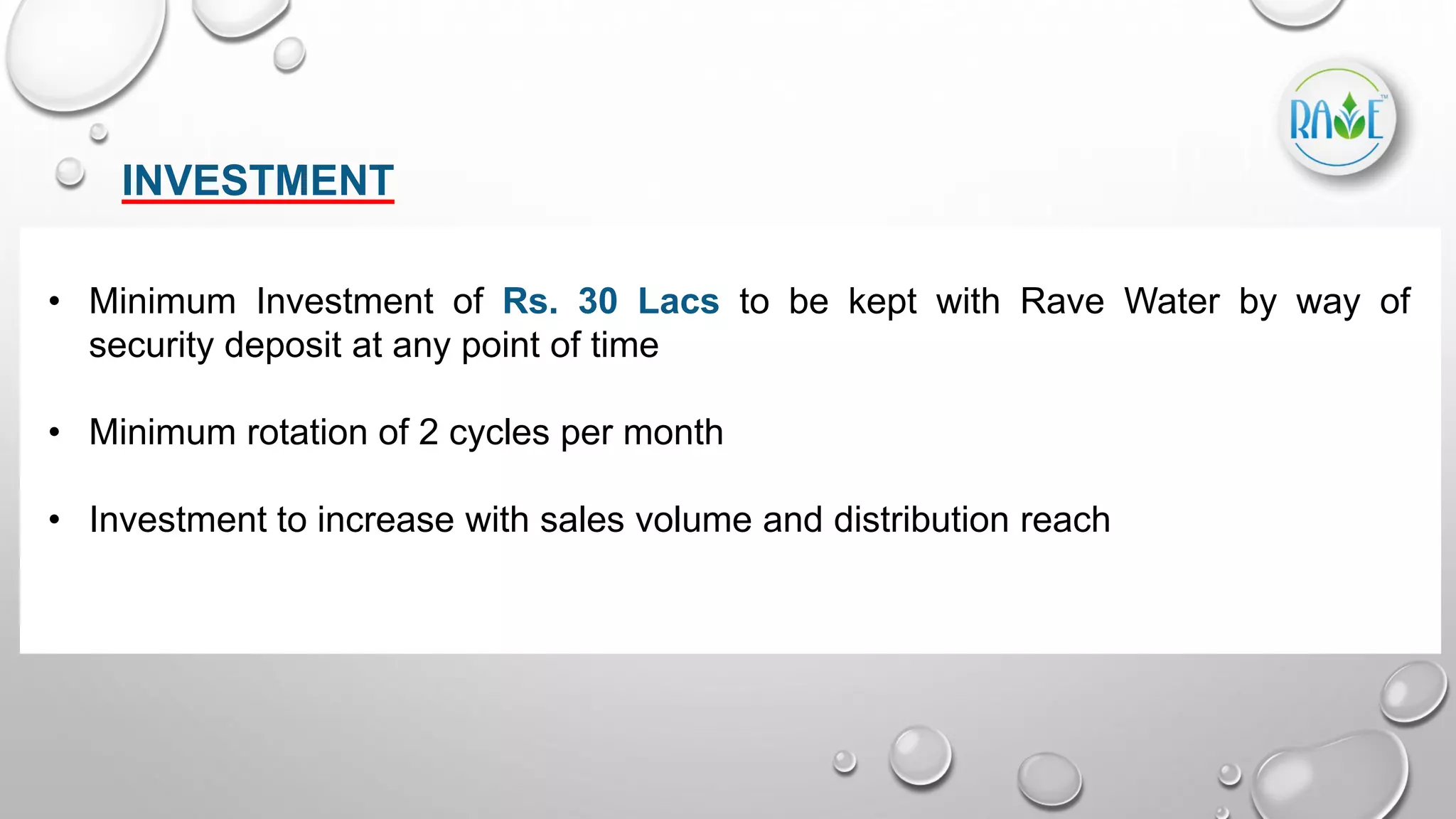 Opportunity for Consignee Agents and Distrbutors - Rave RO Water ...