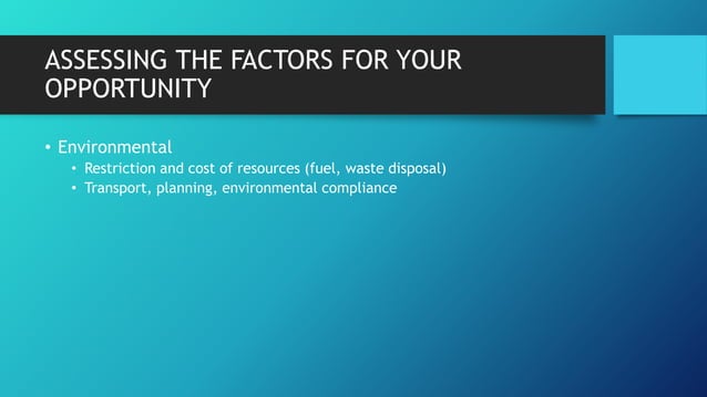 Opportunity Assessment: 7 Types of Opportunity | PPTX | Commodities ...