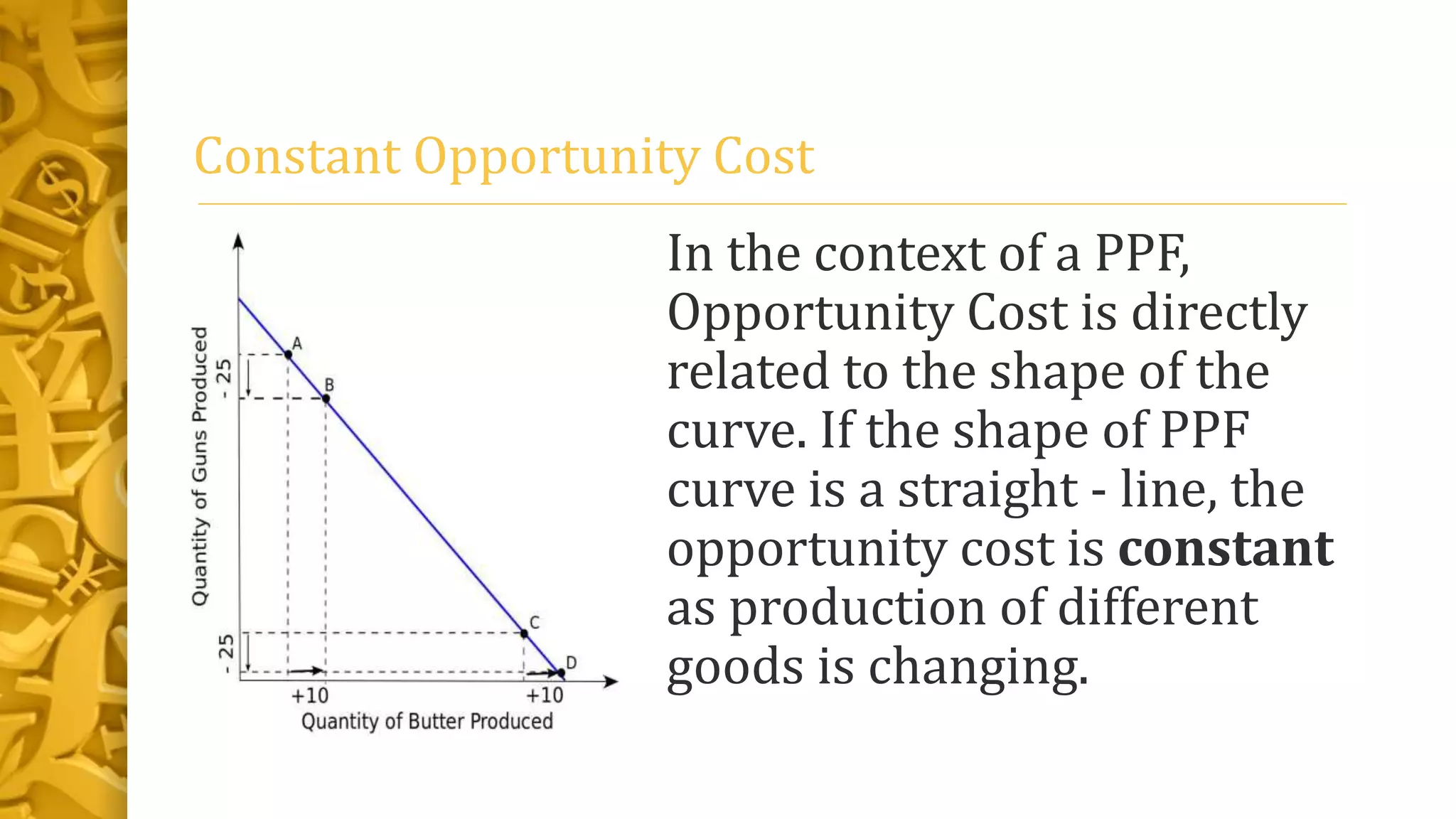 Opportunity cost using production possibility curve | PPTX