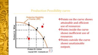 Opportunity cost using production possibility curve | PPTX