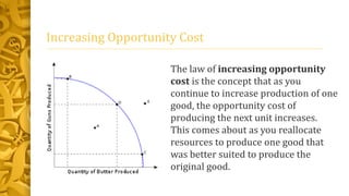 Opportunity cost using production possibility curve | PPTX