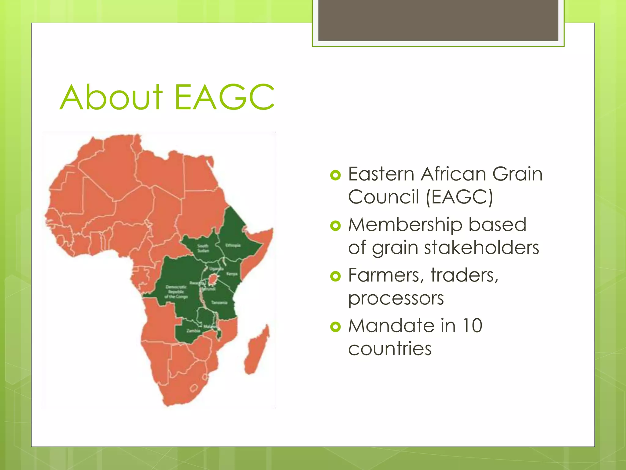 Opportunity for Partnership between EAGC and ESADA | PPTX