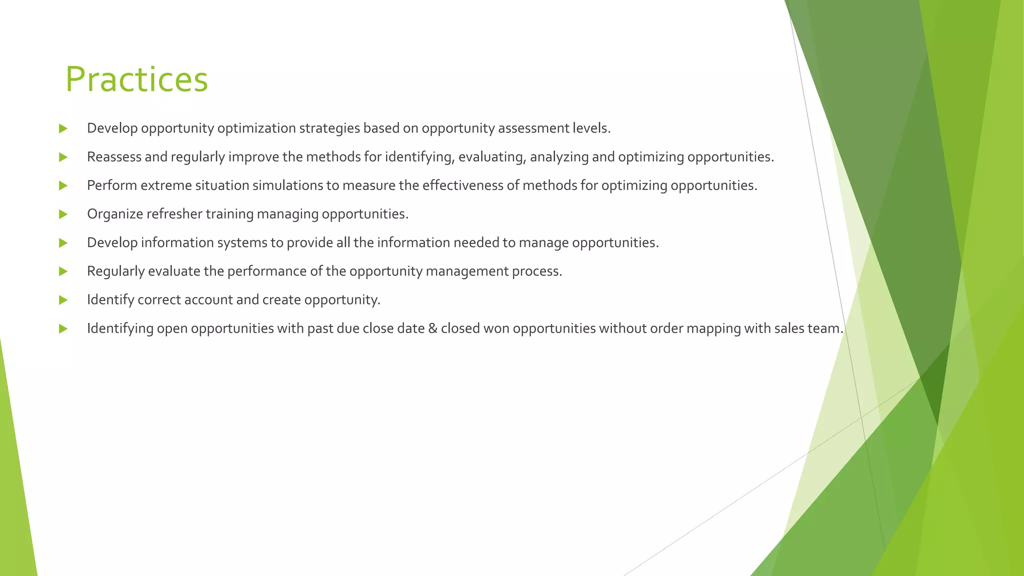 Opportunity management | PPTX