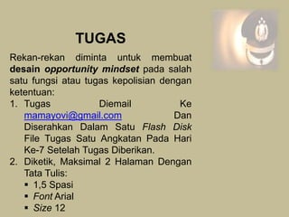 Opportunity mindset | PPTX