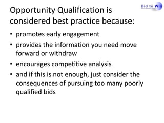Opportunity Qualification | PPTX