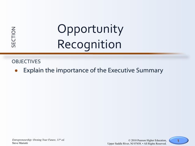 Opportunity recognition | PPT