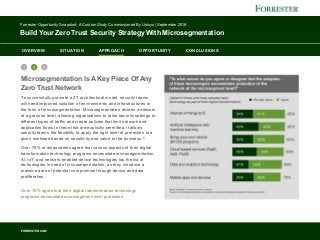 Opportunity Snapshot - Build Your Zero Trust Security Strategy With Microsegmentation (Forrester ...