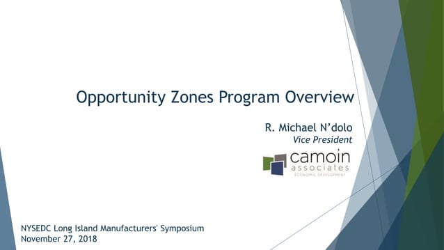 Opportunity Zone Program Overview | PPTX | Business Accounting ...