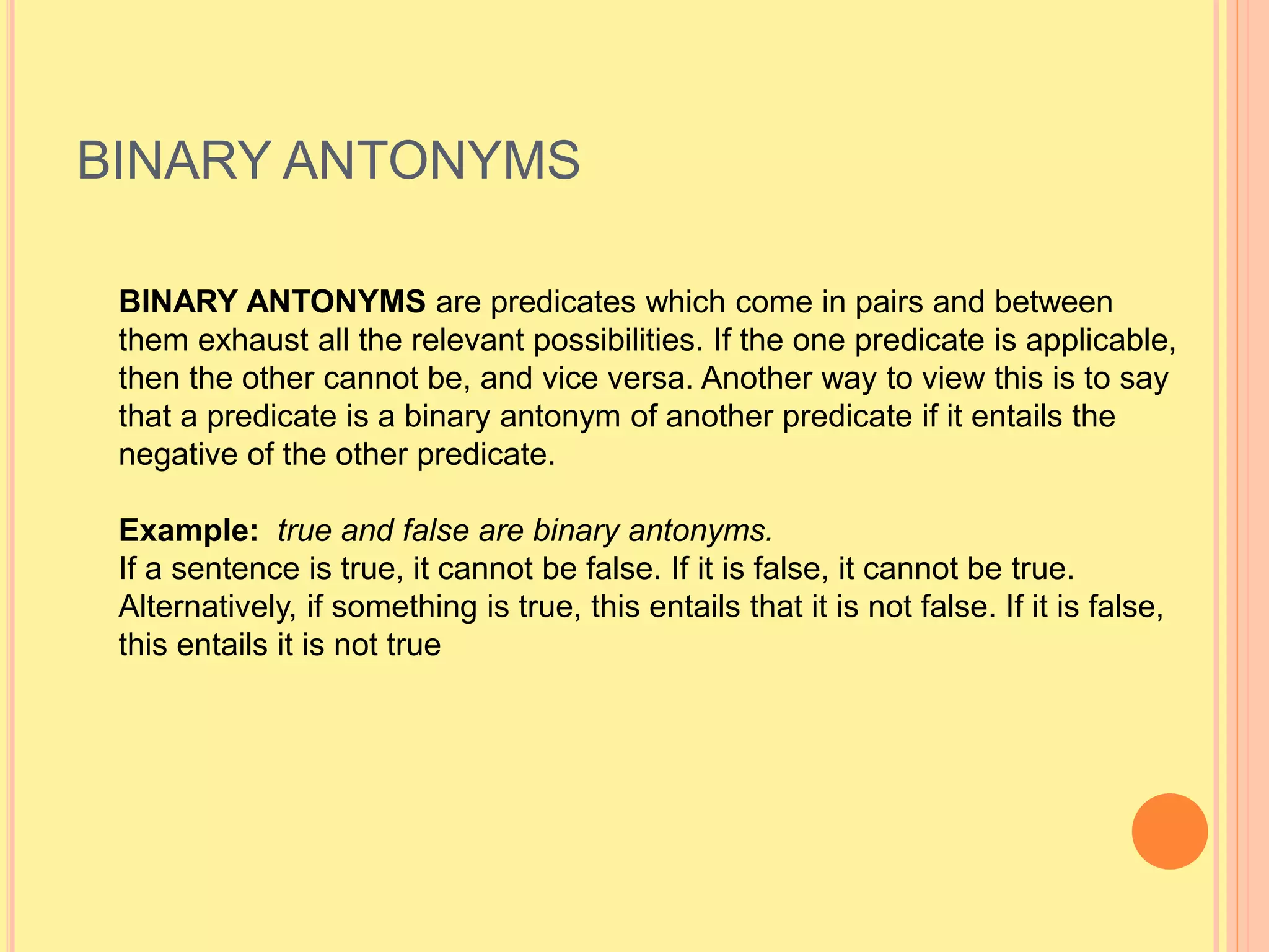 Oppositeness and dissimilarity of sense and ambiguity | PPTX