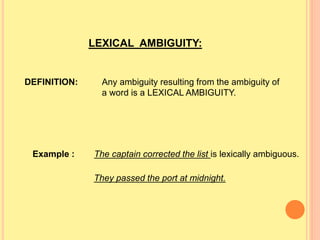Oppositeness and dissimilarity of sense and ambiguity | PPTX