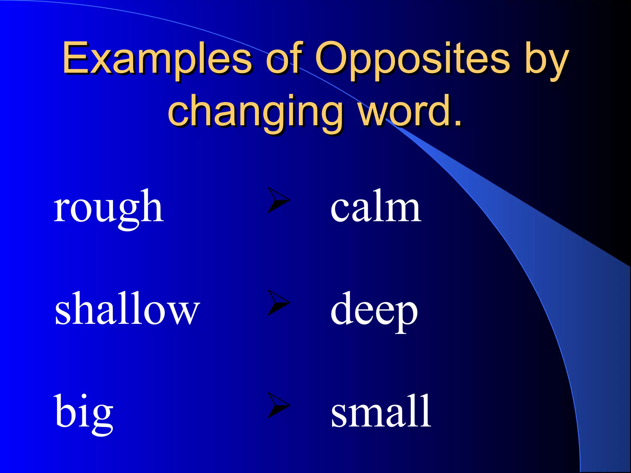 Opposites | PPT