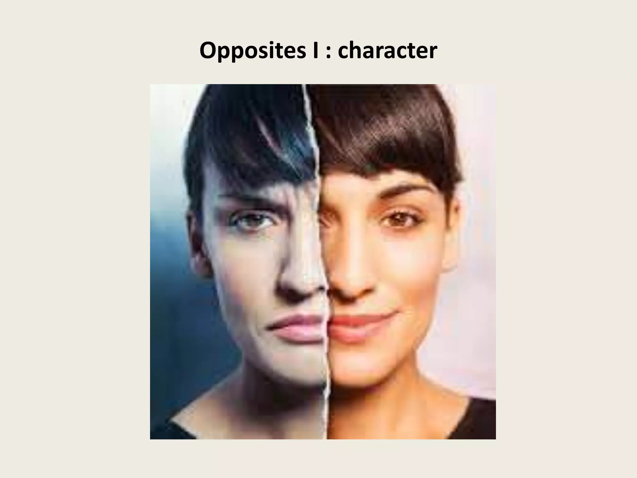 Opposites I character | PPSX