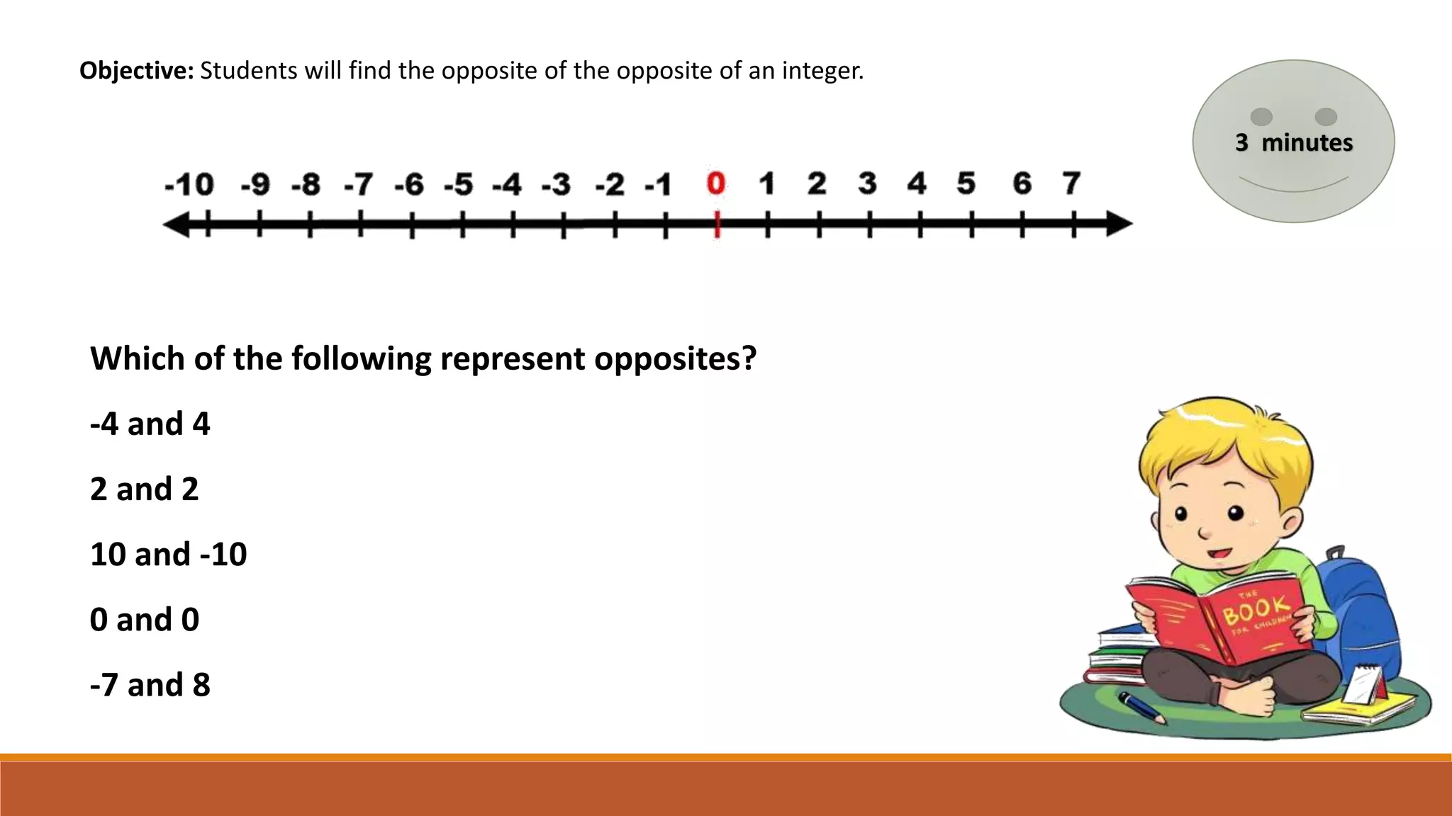 Opposites Numbers | PPTX