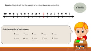 Opposites Numbers | PPTX