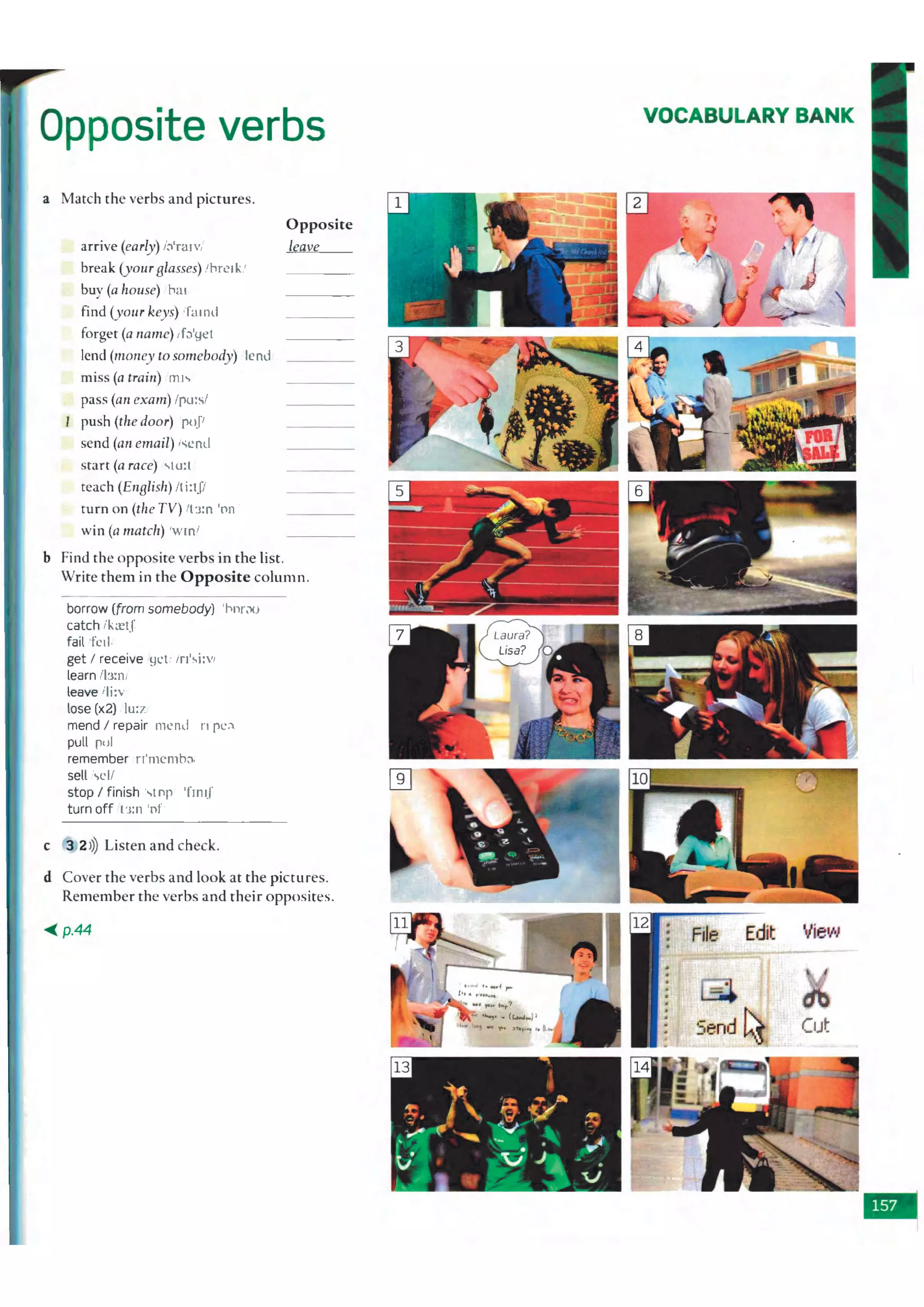 Opposite verbs | PDF