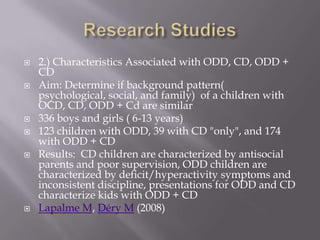 Emmanuelle Douge-Oppositional defiant disorder | PPTX