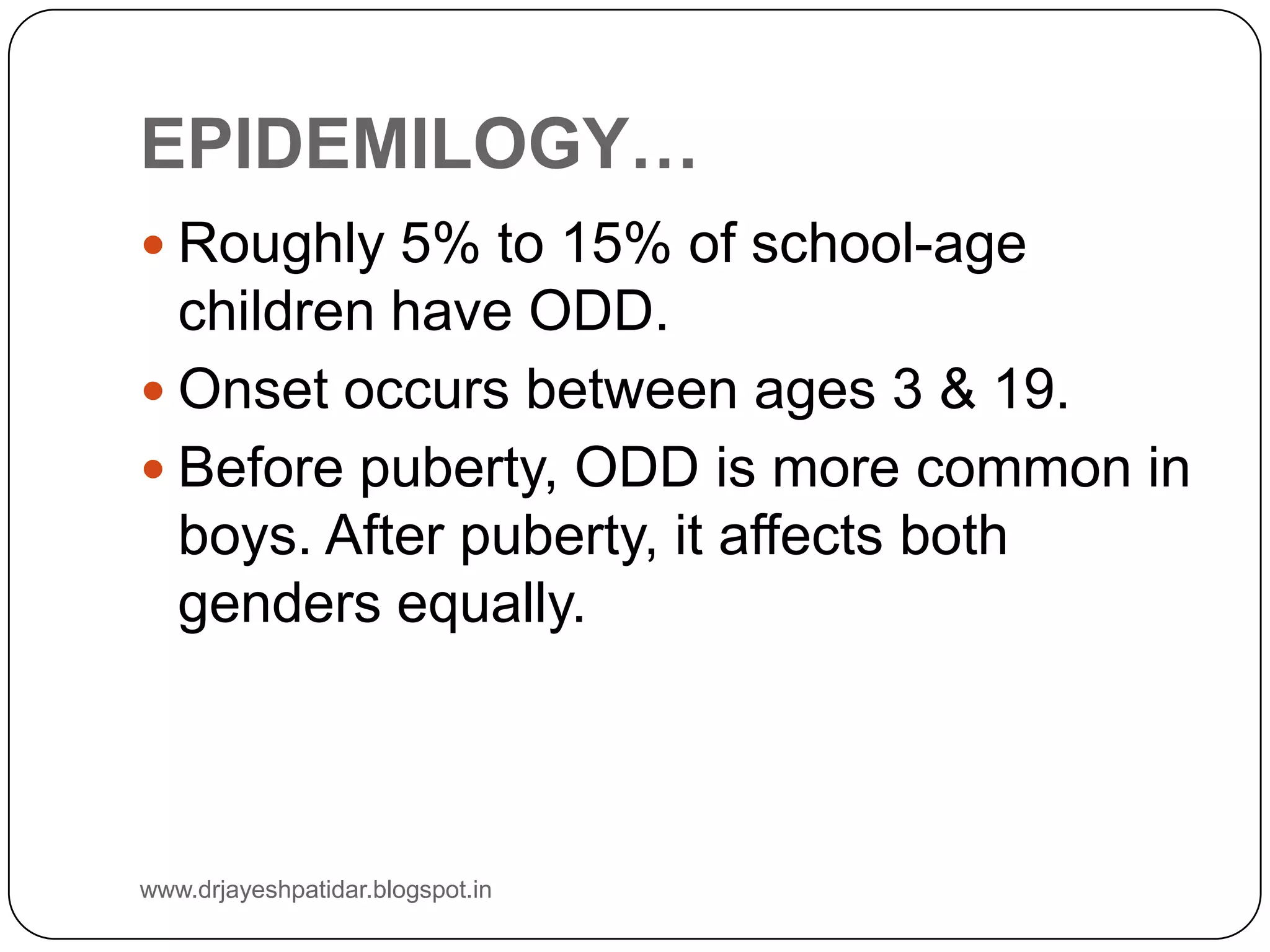 Oppositional defiant disorder | PPSX