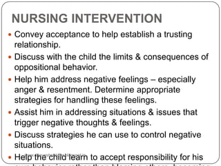Oppositional defiant disorder | PPSX
