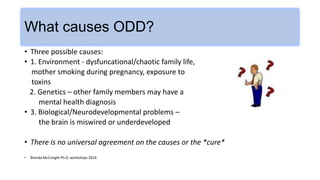 Oppositional defiant disorder | PPTX