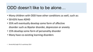 Oppositional defiant disorder | PPTX