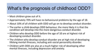Oppositional defiant disorder | PPTX