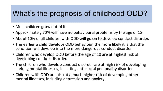 Oppositional defiant disorder | PPTX | Mental Health | Diseases and ...