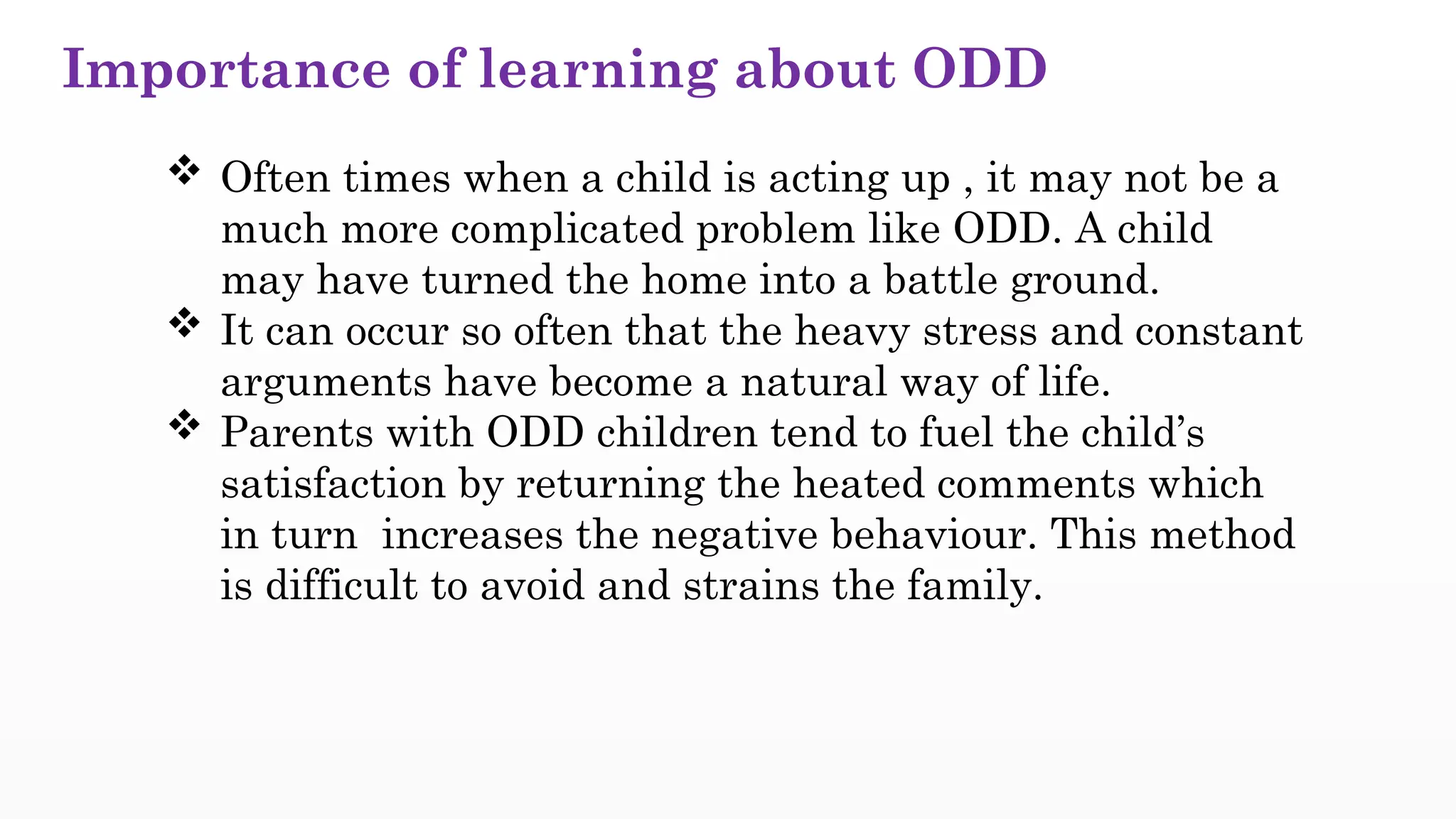 Oppositional Defiant Disorder.pptx for medical students | PPTX