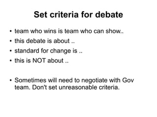 Advanced Opposition Strategy | ODP