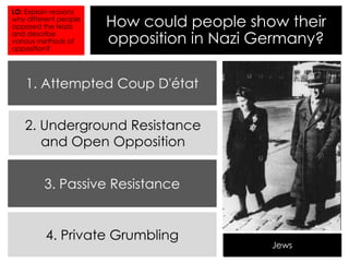 Opposition to Hilter and the Nazi Party | PPT