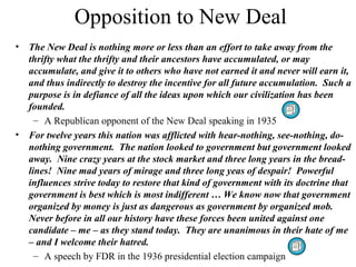 Opposition to the_new_deal | PPT