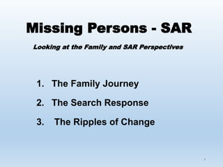 OPP SAR Missing Persons - Contrasting Perspectives | PPTX