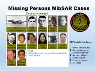OPP SAR Missing Persons - Contrasting Perspectives | PPTX