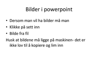 Oppskrift Powerpoint | PPT