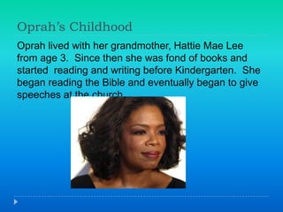 Oprah Winfrey Slideshow | PPTX