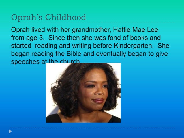 Oprah Winfrey Slideshow | PPT