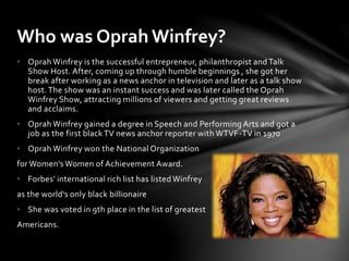 Oprah Winfrey Biography