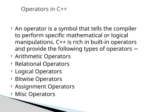 oprators in cpp,types with example and details.pptx