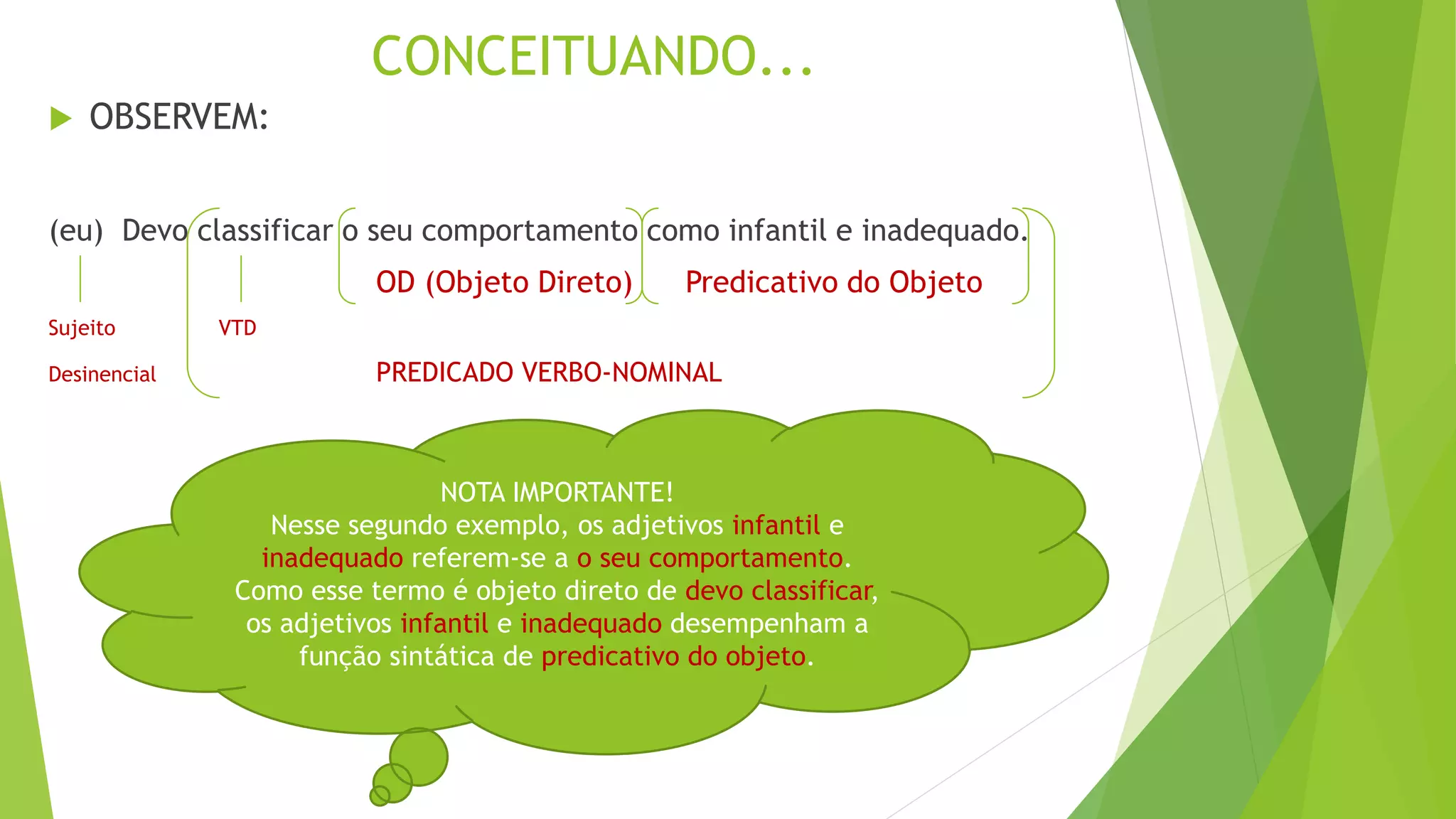 Exemplos De Adjetivos Predicados Diferença Entre Adjunto Adnominal E