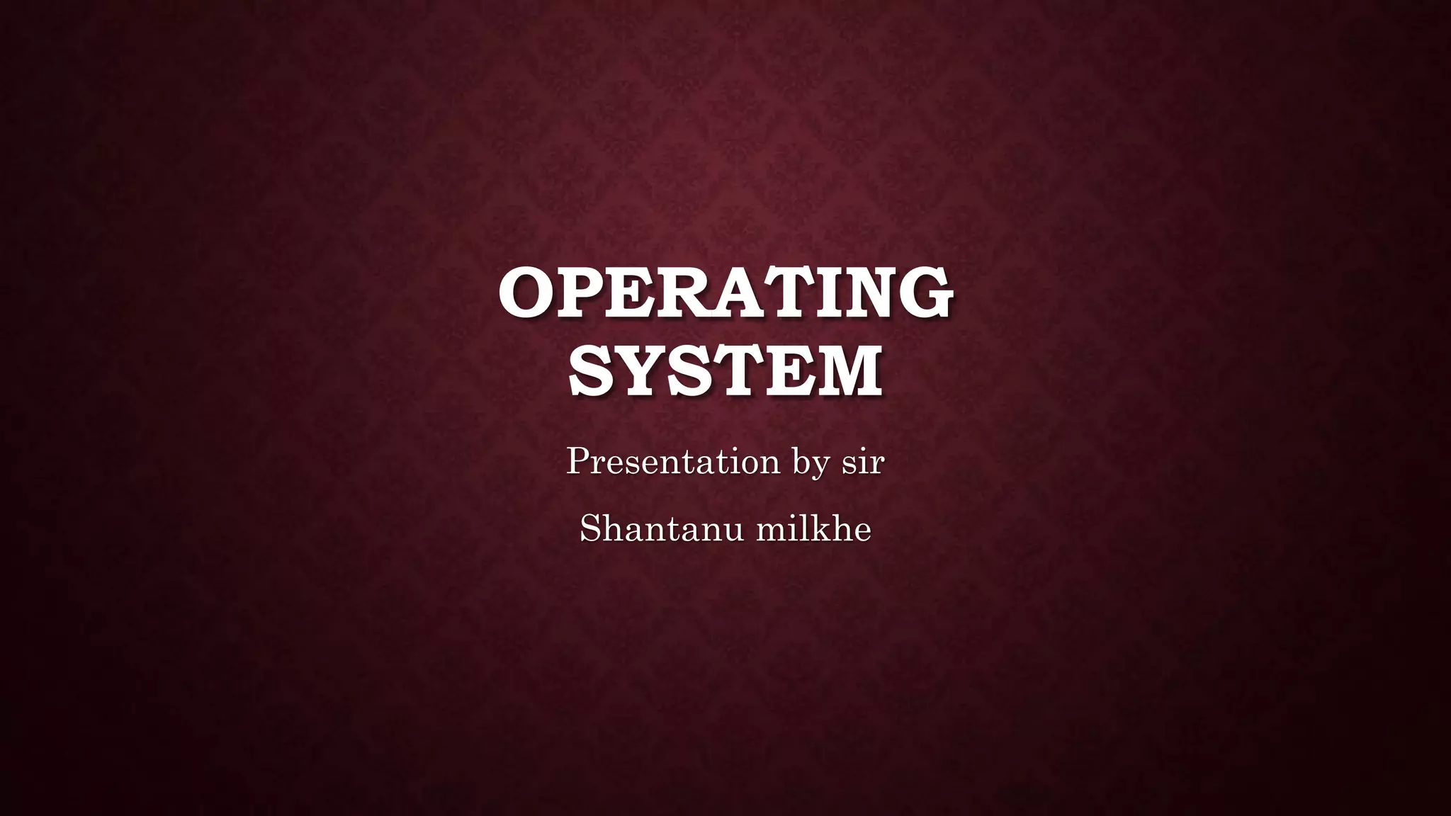 introduction to Operating system. (windows) | PPTX | Operating Systems | Computer Software and ...