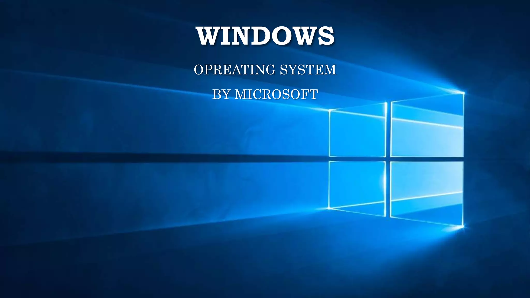 introduction to Operating system. (windows) | PPTX | Operating Systems ...