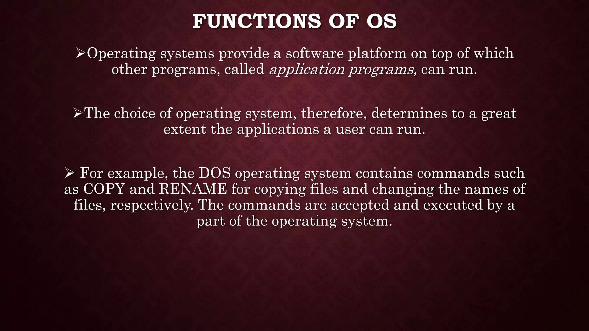 introduction to Operating system. (windows) | PPTX | Operating Systems | Computer Software and ...