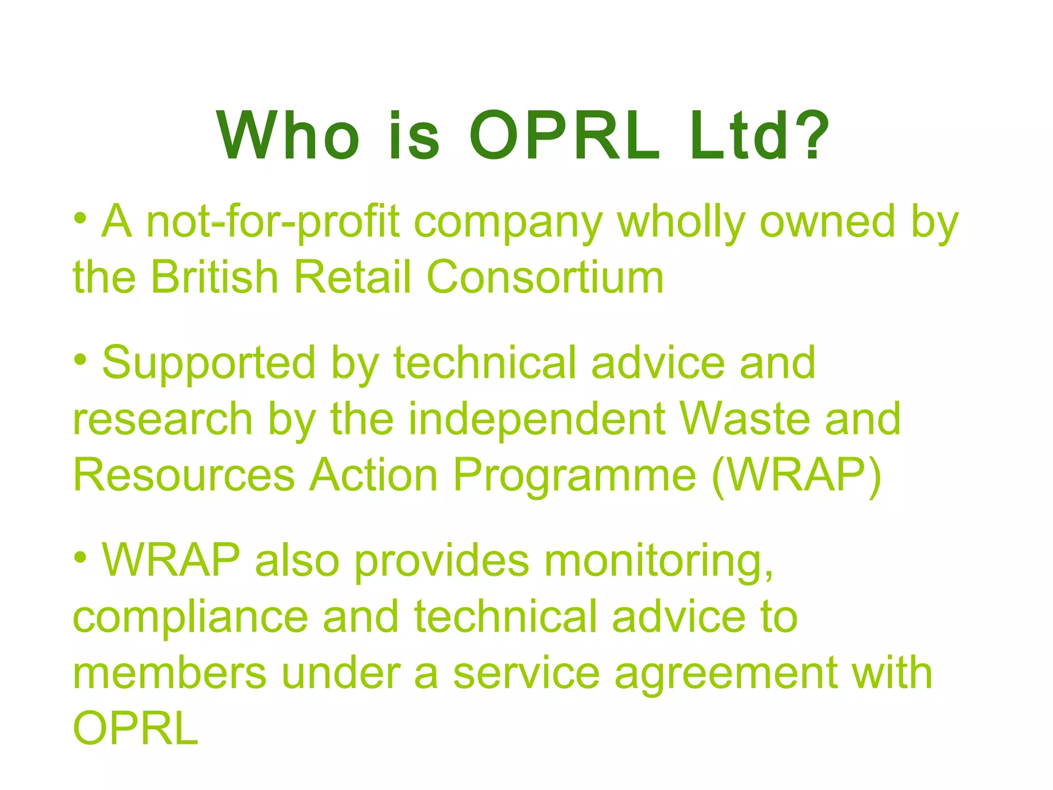 On-Pack Recycling Label scheme | PPT