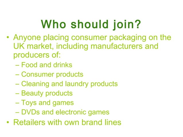 On-Pack Recycling Label scheme | PPT