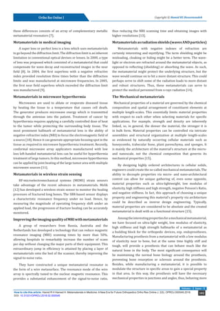 Metamaterials in Medicine: A New Era for Future Orthopedics - Crimson Publishers | PDF | Physics ...