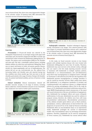 Avascular Necrosis of Humeral Head after Thalidomide Use: A Report of ...