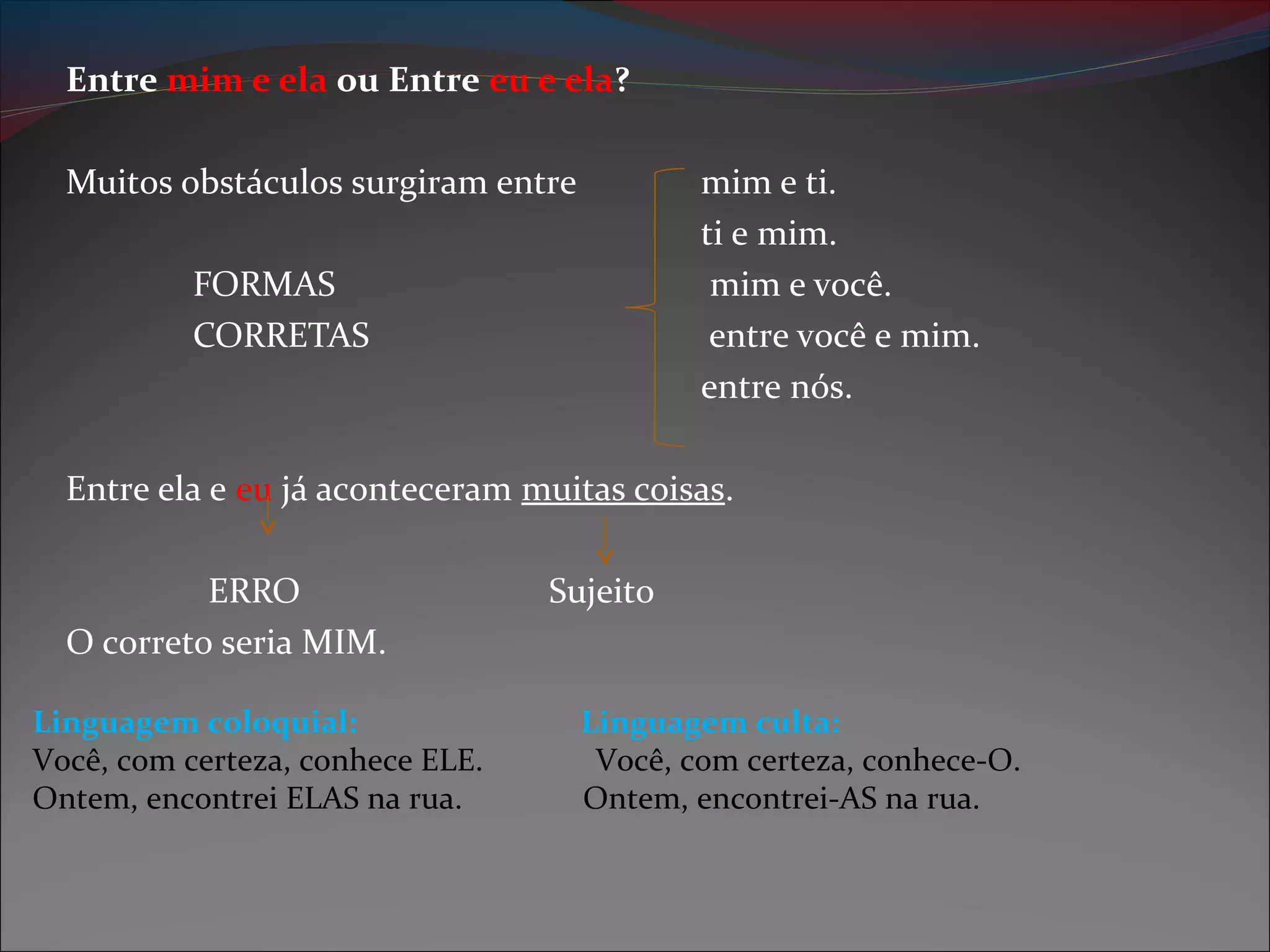 Morfologia - Pronome | PPT