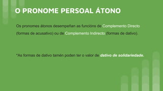 O pronome persoal | PPTX